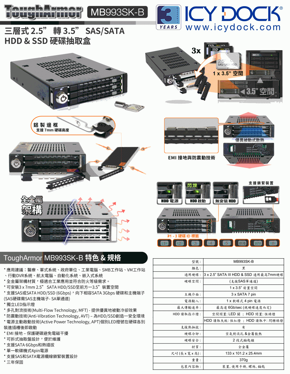 ToughArmor MB993SK-B