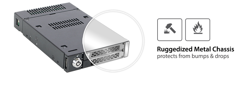 2 Bay M.2 PCIe 3.0/4.0 NVMe SSD Mobile Rack for External 3.5” Drive Bay