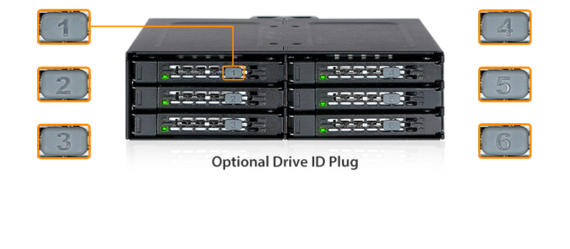 MB608SP-B_Rugged 6 x 2.5" SAS/SATA HDD/SSD Mobile Rack Enclosure for 5. ...