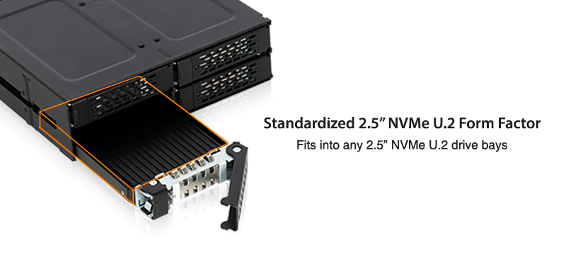 M.2 PCIe 3.0/4.0 NVMe SSD to 2.5" U.2 SSD Converter / Mounting Adapter