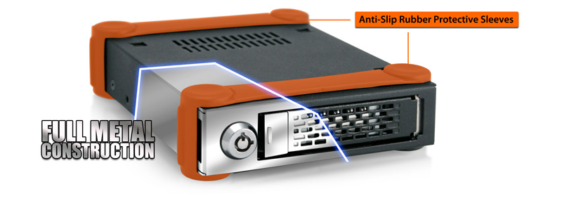 2.5” Rugged Full Metal SATA HDD & SSD USB 3.0 External Enclosure