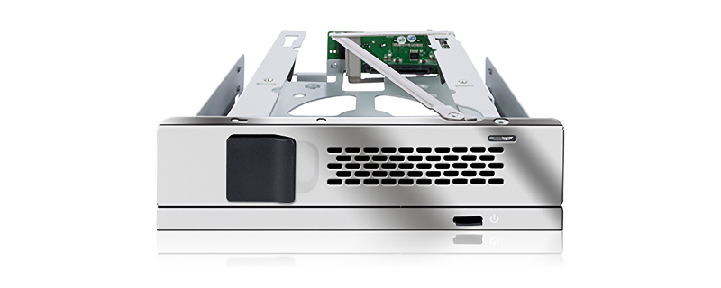 Tray-Less 3.5” SATA HDD Mobile Rack with 80mm Cooling Fan for External ...