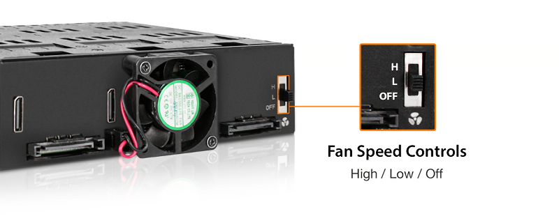 Rugged 12 x M.2 SATA SSD Mobile Rack Enclosure for 5.25" Bay (3 x OCuLink)