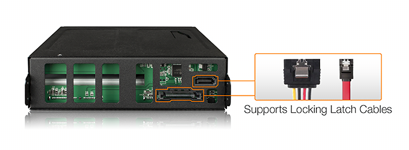 2 x 2.5” SATA HDD/SSD Removable RAID 1 Drive Enclosure for 5.25” Bay
