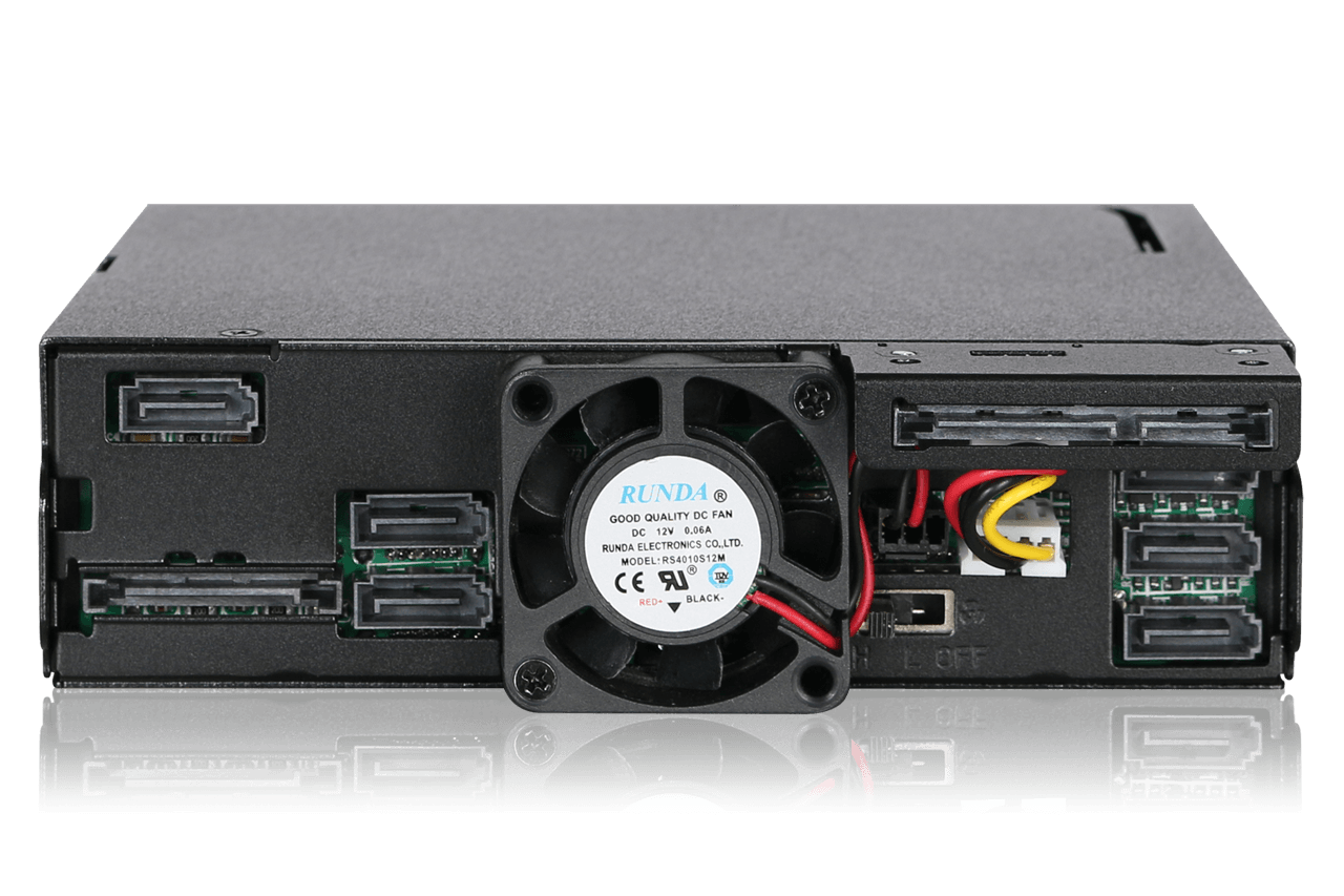 6 x 2.5" SAS/SATA SSD/HDD & Ultra Slim ODD Backplane Cage for External ...