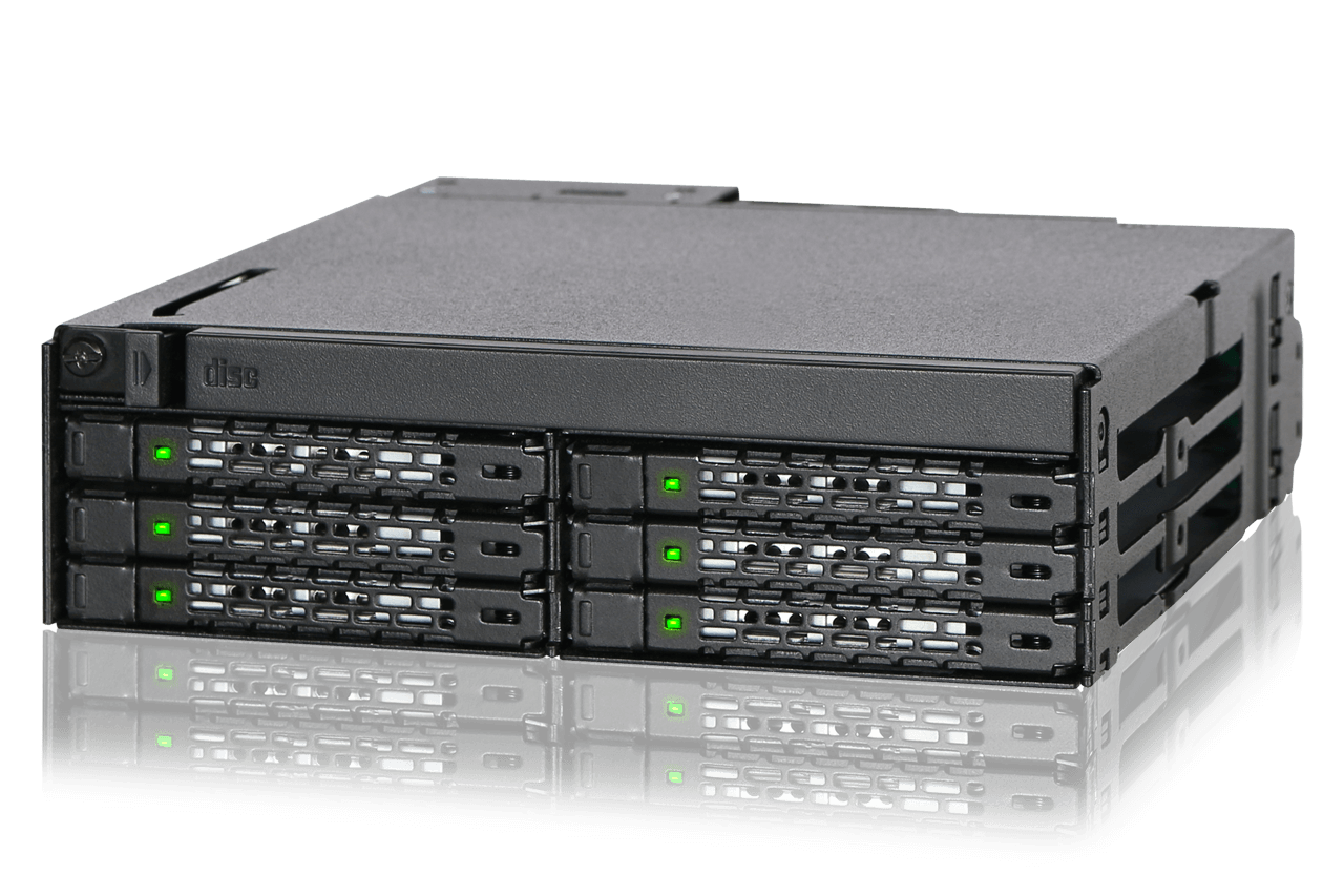 6 x 2.5" SAS/SATA SSD/HDD & Ultra Slim ODD Backplane Cage for External ...