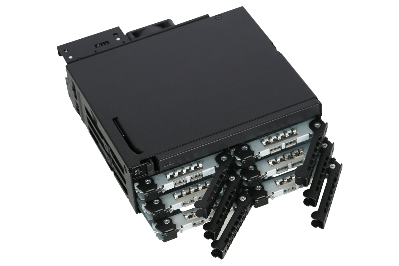6 x 2.5" SAS/SATA SSD/HDD & Ultra Slim ODD Backplane Cage for External ...