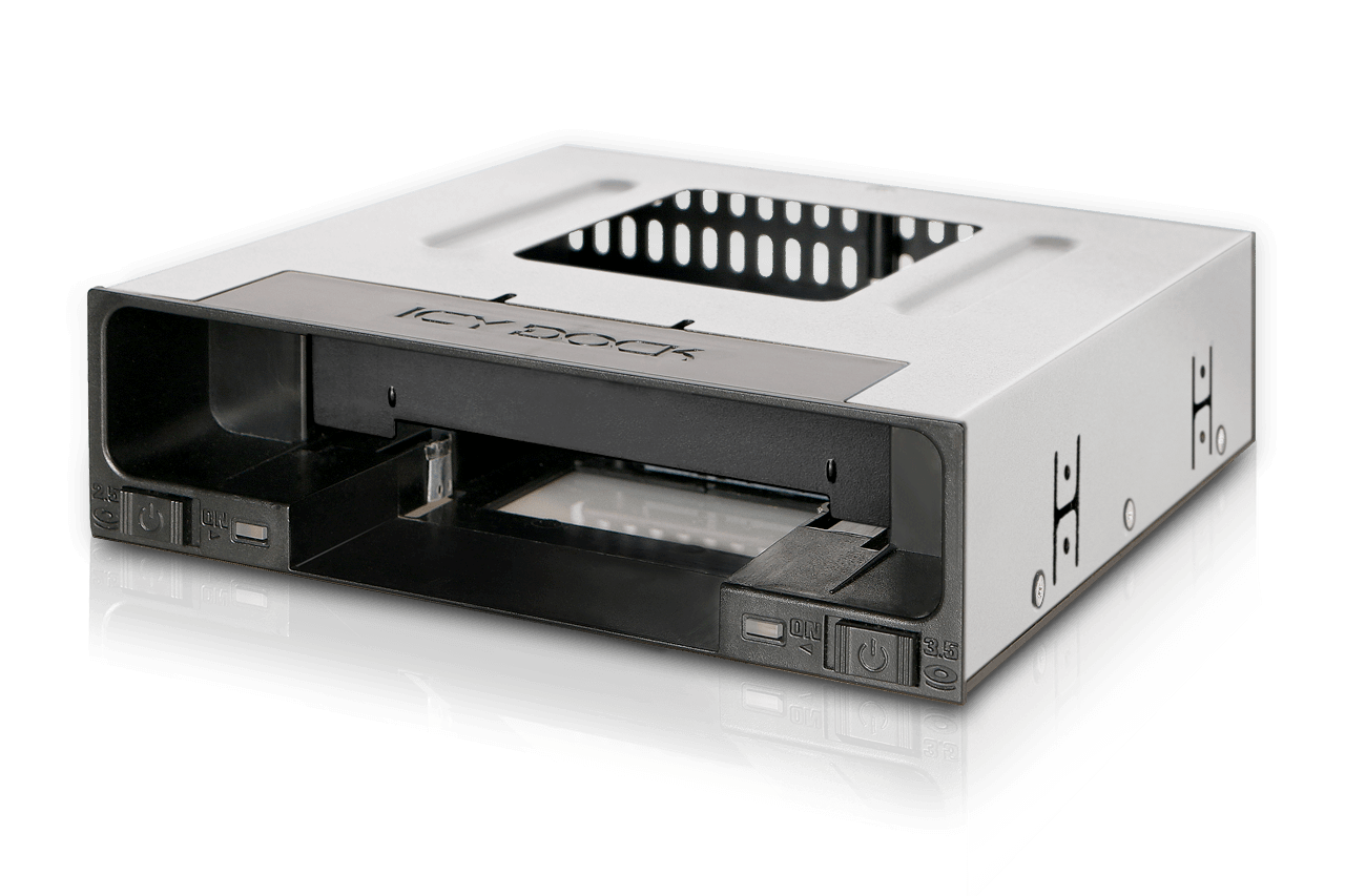 Tray-less 2.5" and 3.5" SATA SSD/HDD Docking Enclosure for External 5. ...