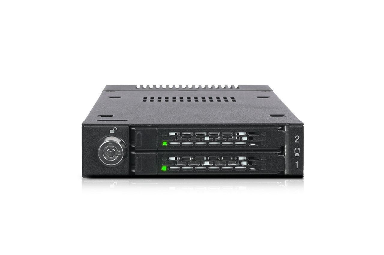 2 Bay M.2 PCIe 3.0/4.0 NVMe SSD Mobile Rack for External 3.5” Drive Bay