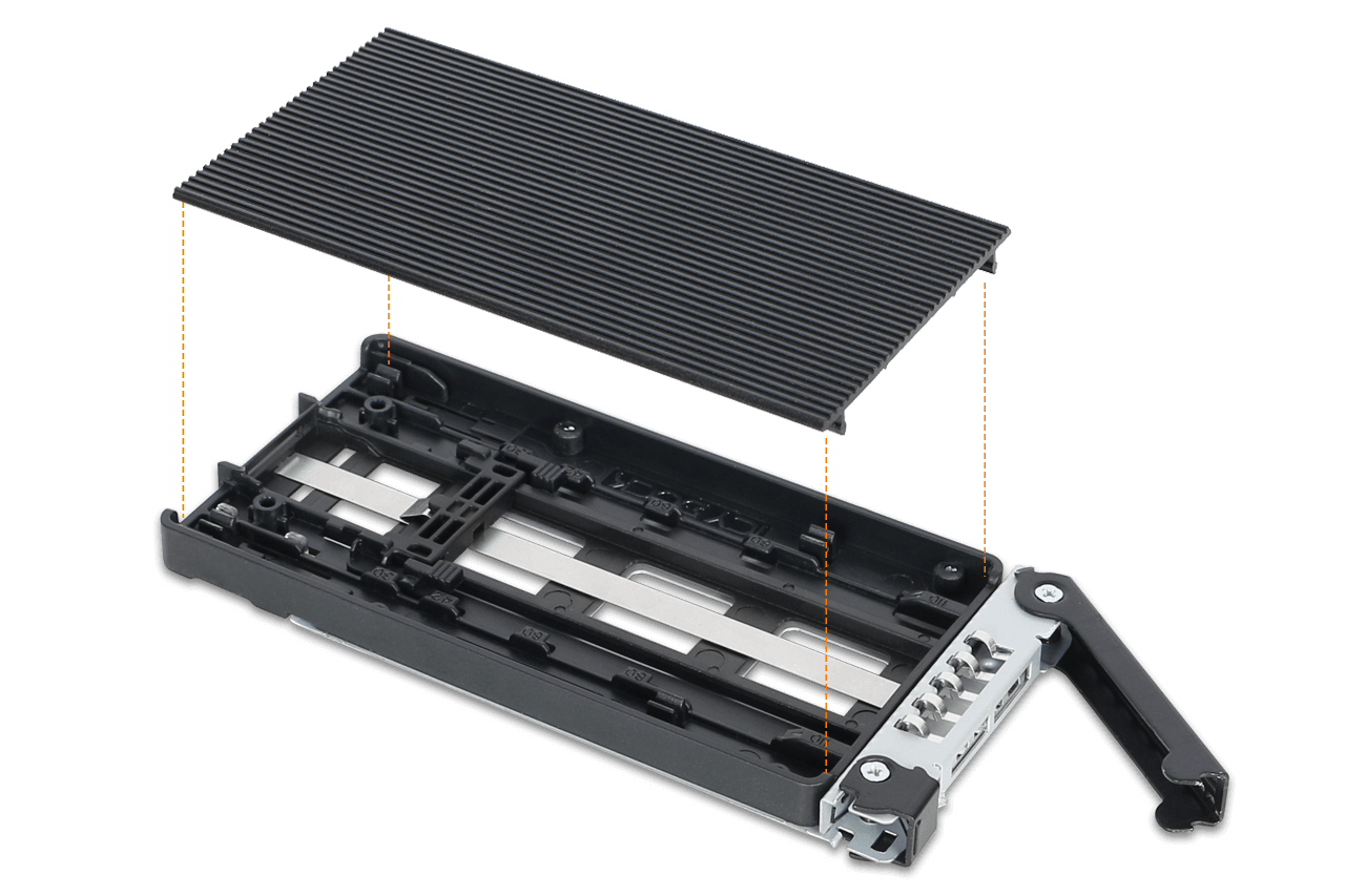 2 Bay M.2 PCIe 3.0/4.0 NVMe SSD Mobile Rack for External 3.5” Drive Bay