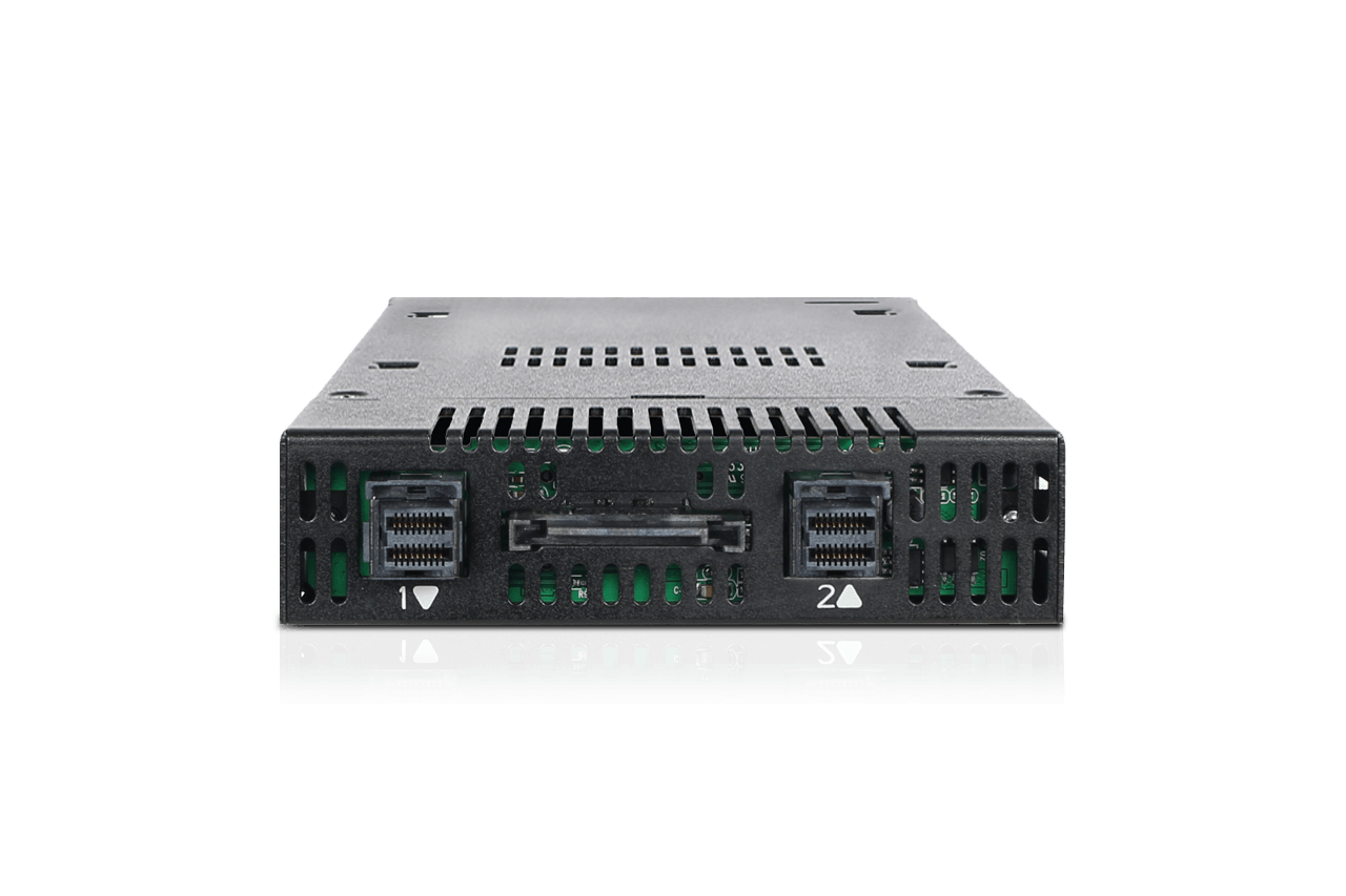 2 Bay M.2 PCIe 3.0/4.0 NVMe SSD Mobile Rack for External 3.5” Drive Bay