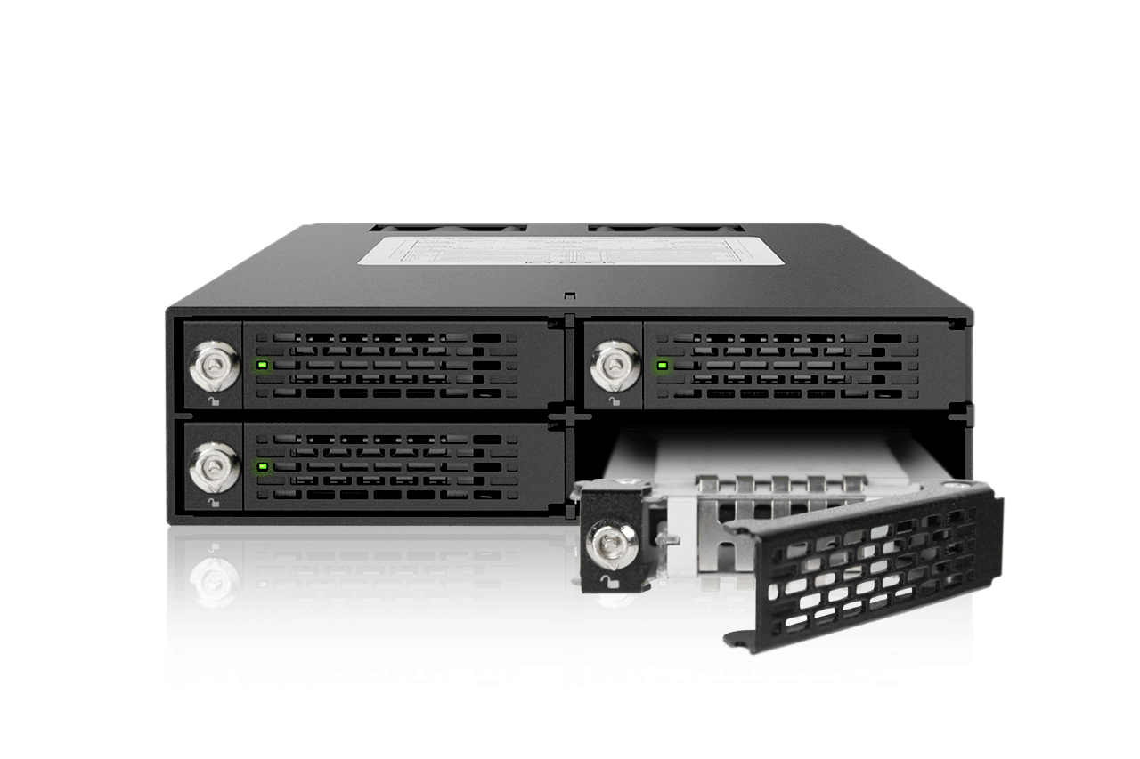 Rugged 4 x 2.5" SAS/SATA HDD/SSD Mobile Rack Enclosure for 5.25" Bay ...