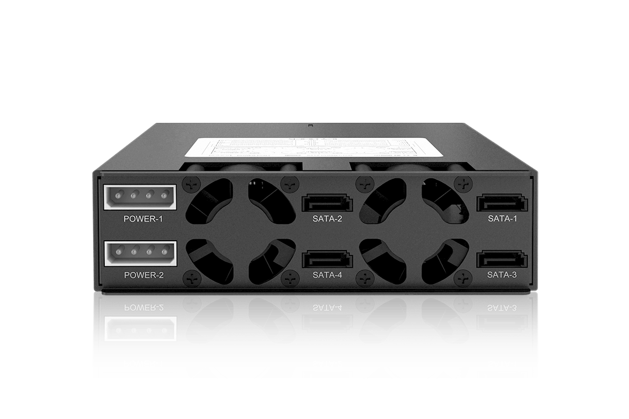 Rugged 4 x 2.5" SAS/SATA HDD/SSD Mobile Rack Enclosure for 5.25" Bay ...