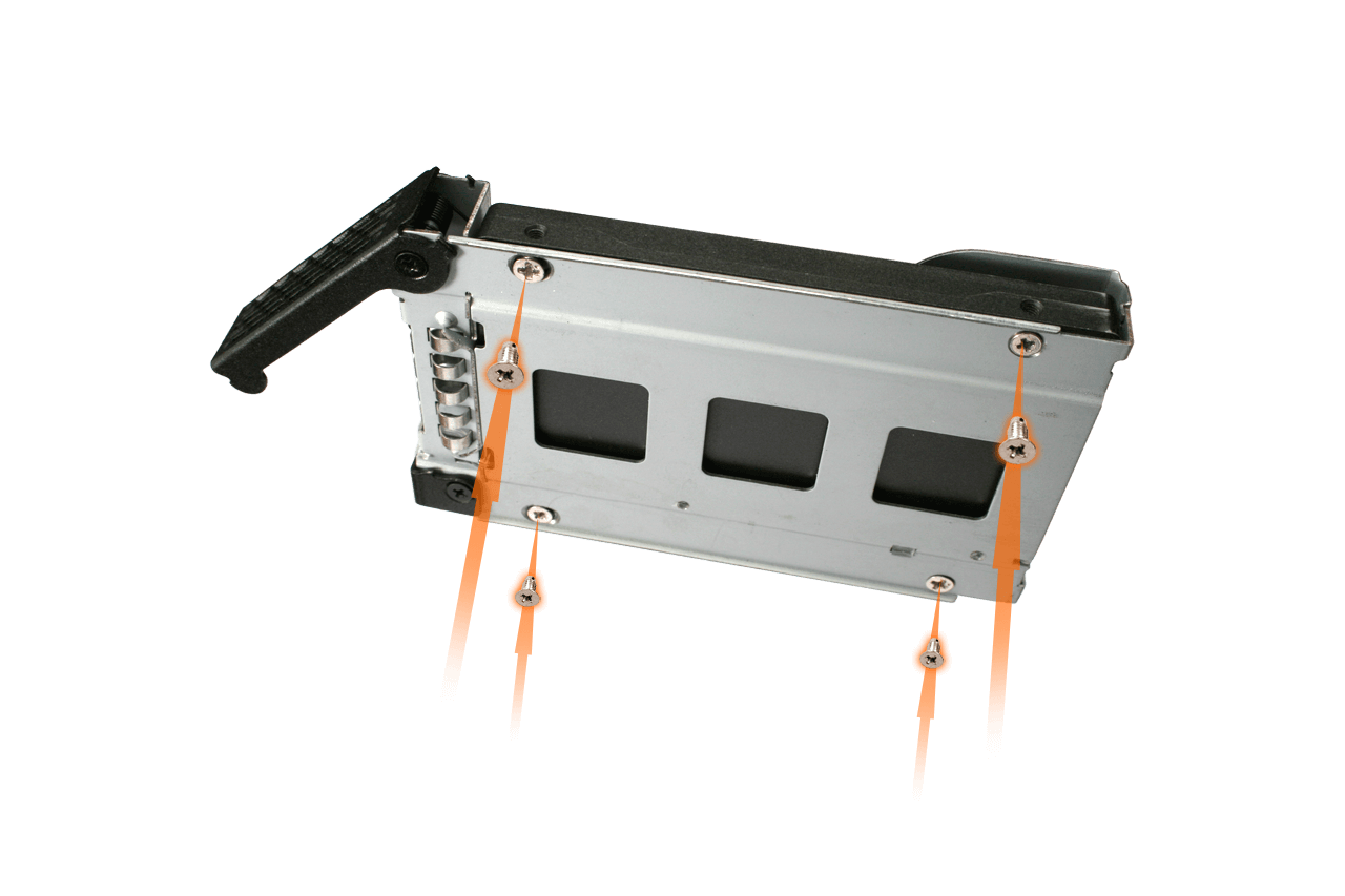 Rugged 4 x 2.5" SAS/SATA HDD/SSD Mobile Rack Enclosure for 5.25" Bay ...