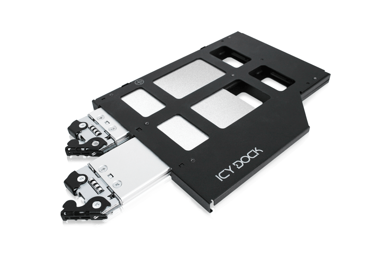2 x M.2 NVMe SSD PCIe 4.0 Mobile Rack for 9.5mm Ultra Slim ODD Bay