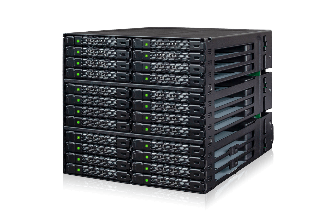 MB924IP-B_Rugged 24 x 2.5" SAS/SATA HDD/SSD Mobile Rack Enclosure for 3 ...