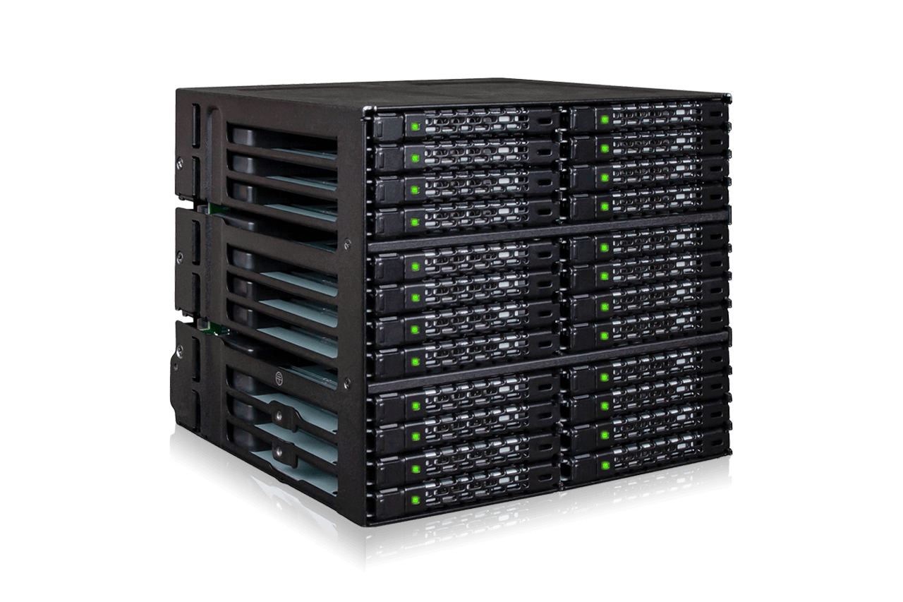 MB924IP-B_Rugged 24 x 2.5" SAS/SATA HDD/SSD Mobile Rack Enclosure for 3 ...