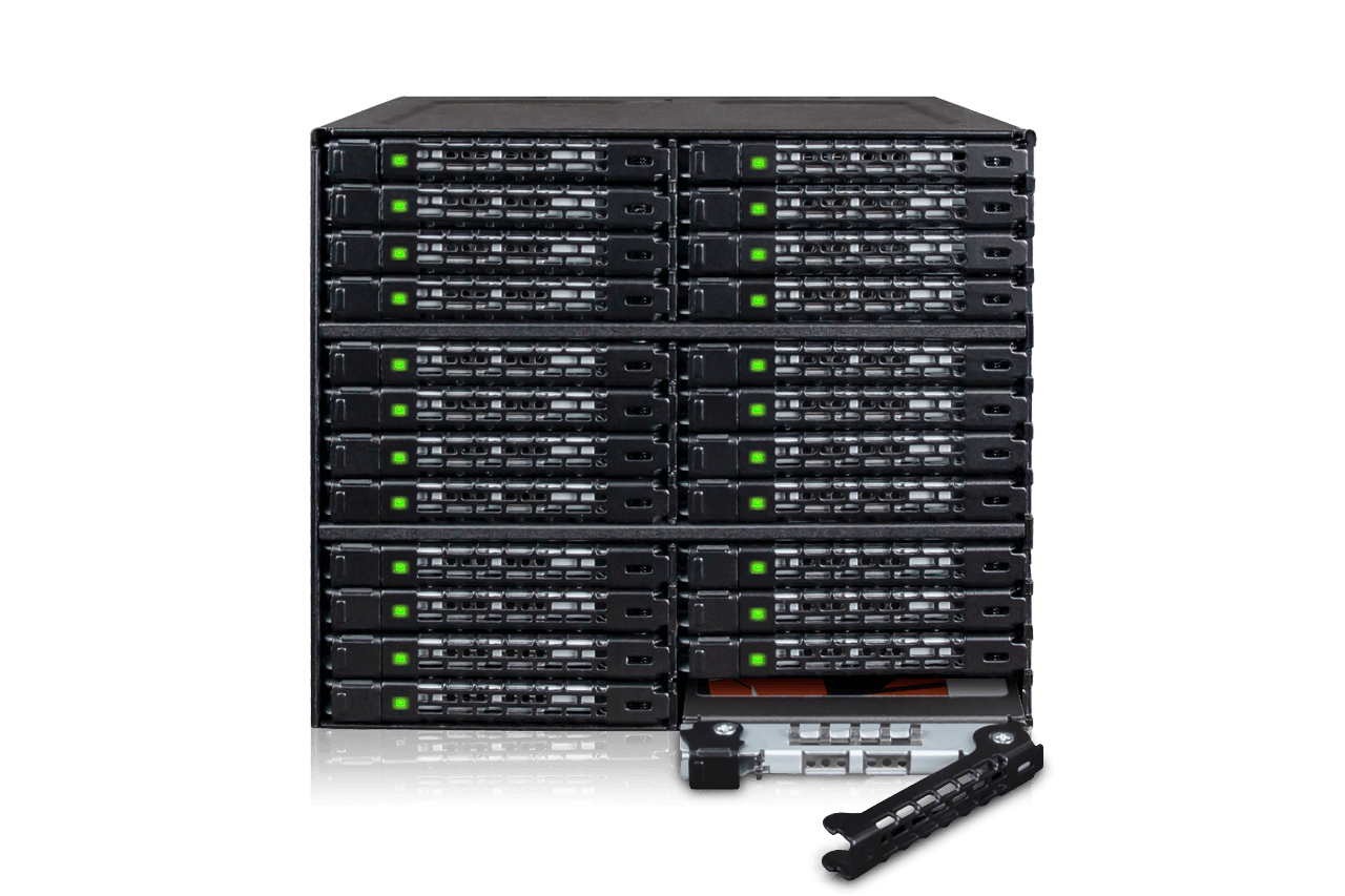 MB924IP-B_Rugged 24 x 2.5" SAS/SATA HDD/SSD Mobile Rack Enclosure for 3 ...