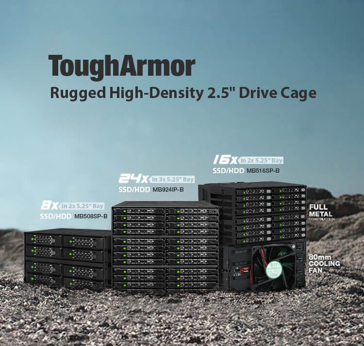 ICY DOCK - manufacturer Removable enclosure, Screwless hard drive ...