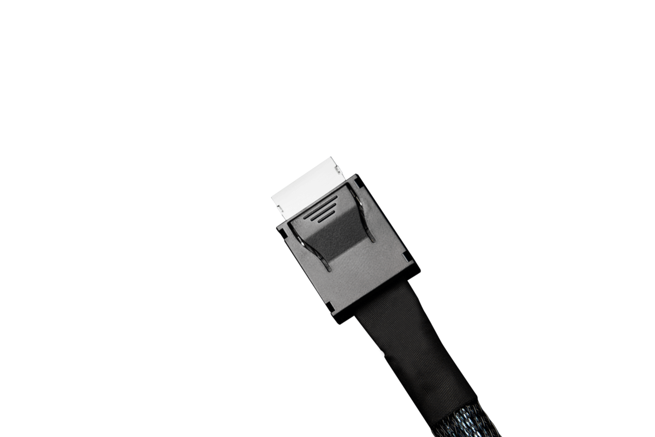 ICY DOCK SlimSAS 8i SFF-8654 to 2x OCuLink 4i SFF-8611 Cable - 0.5M