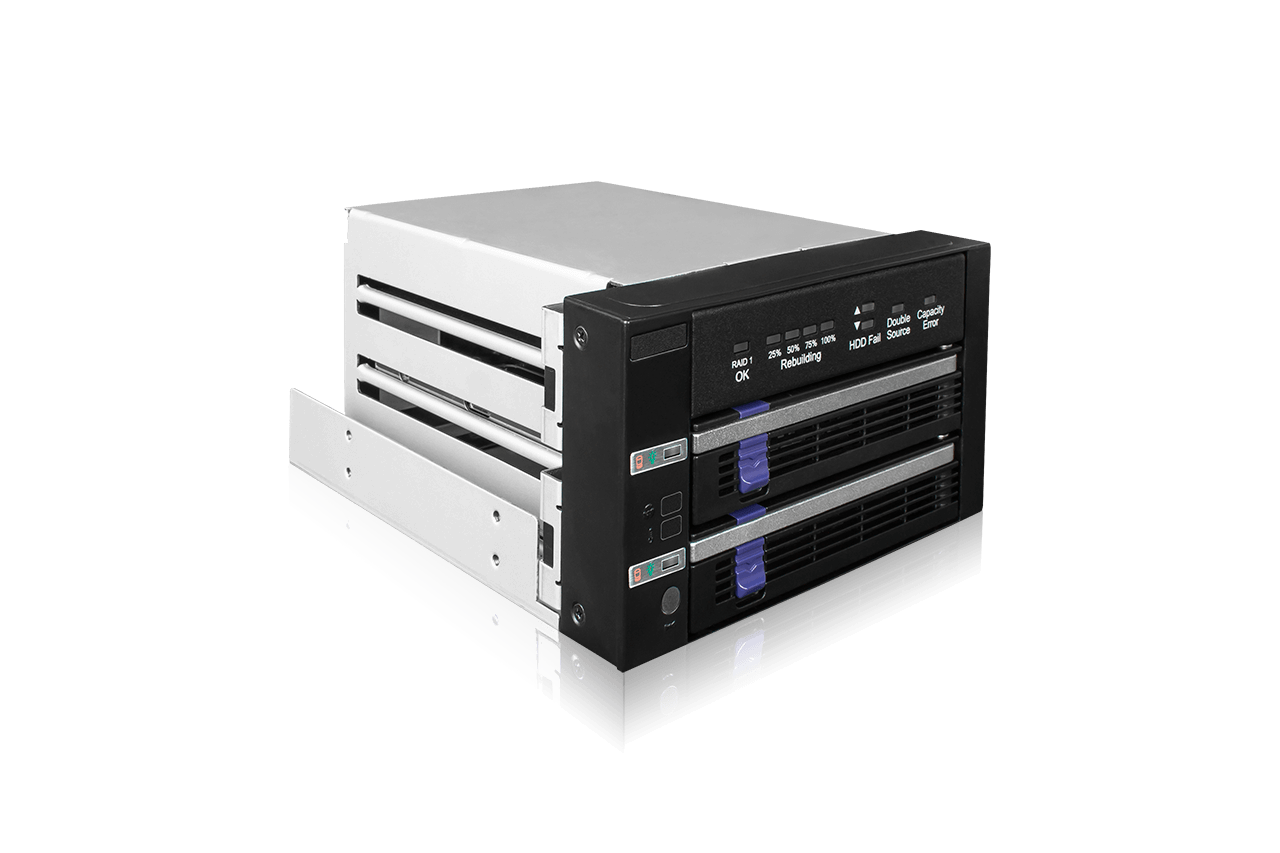 MB901SPR-B R1_Dual 2.5"/3.5" SATA Drive Removable RAID 1 & JBOD Mobile ...
